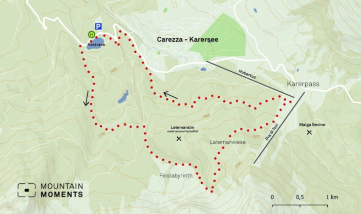 Wunderschöne Karersee Rundwanderung abseits des Rummels ...